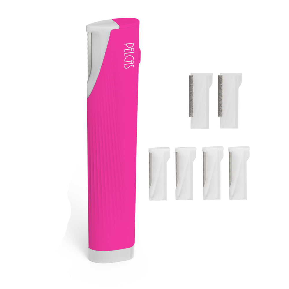 PELCAS Mini Electric Dermaplaning Tool Kit Facial Peach Fuzz Exfoliati ...